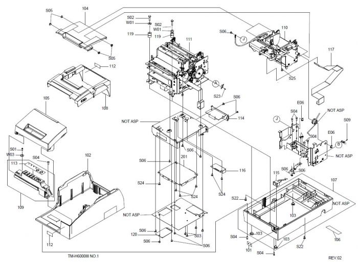 Epson TM-H6000III Printer Part (TM60003X)